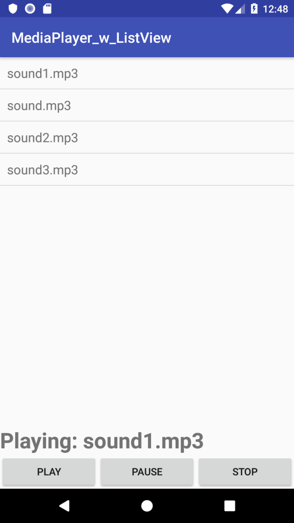 طريقة عرض ملفّات الوسائط المتعدّدة في ListView لتشغيلها من خلال MediaPlayer
